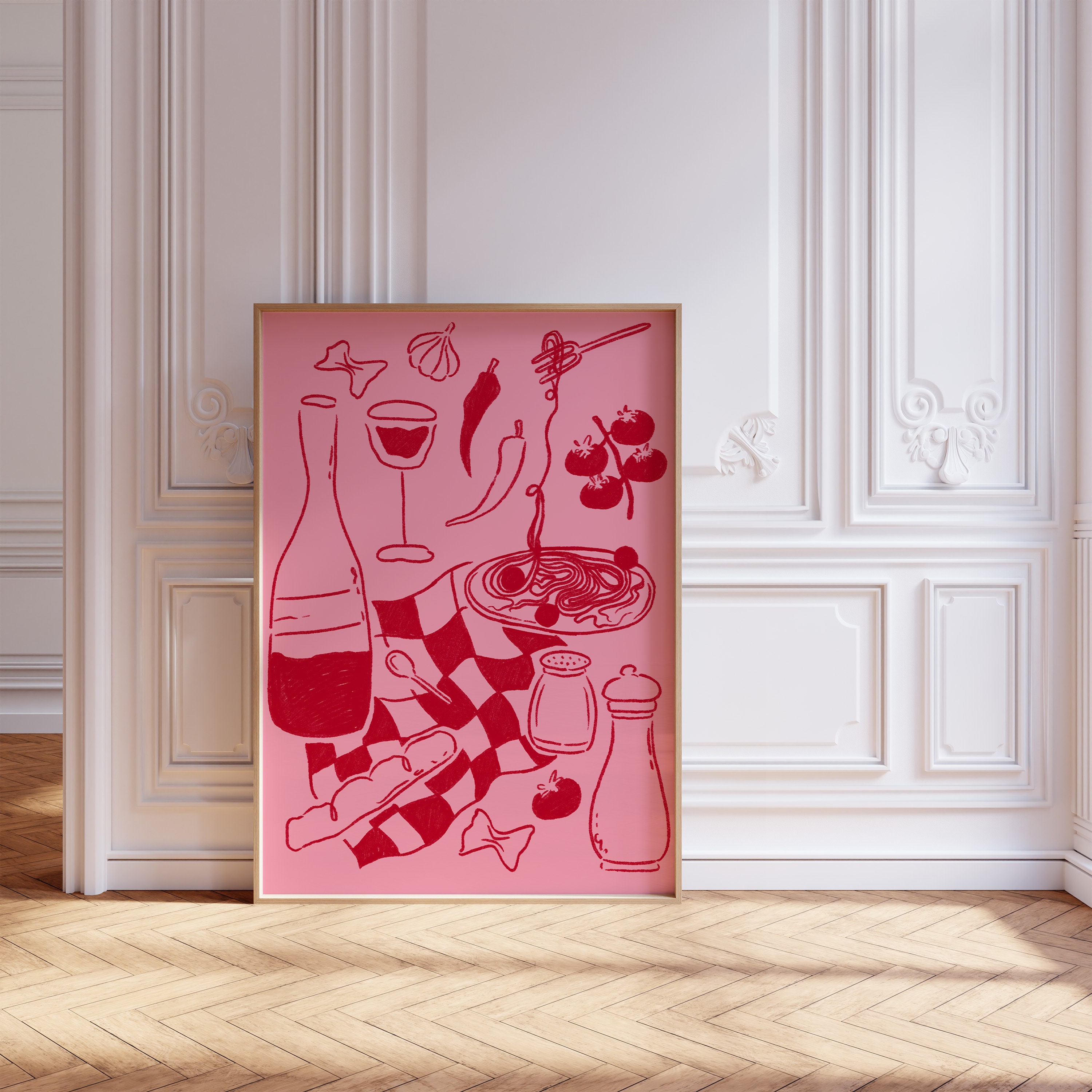 Italian for Dinner, Wall Decor, Large Printable Art, Trendy Poster ...