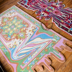 CUSTOM MELTING RUGS / Handtufted/ Note: Before Purchasing the Melting ...