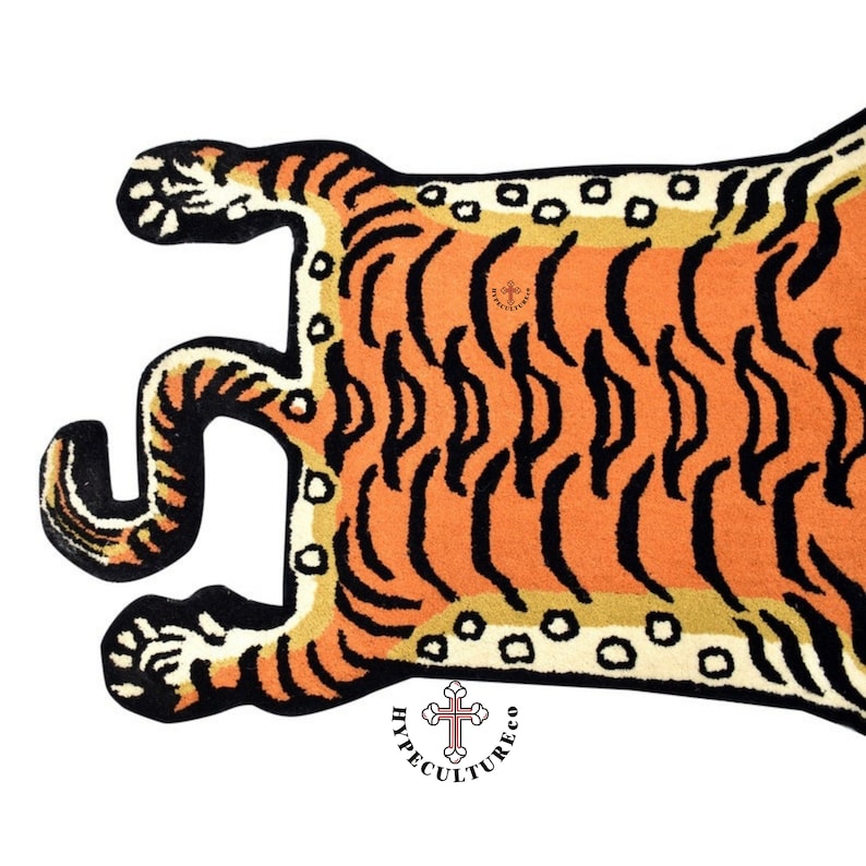 CUSTOM TIBETAN TIGER Rug / Handtufted / Christmas Day Gift / - Etsy UK