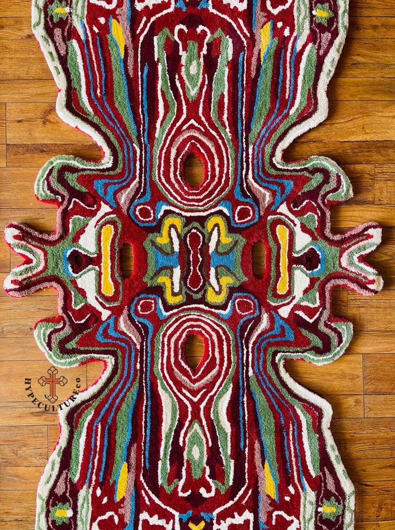RUNNER PERSIAN MELTING Rug /handtufted / Christmasday Gift/ 3D - Etsy