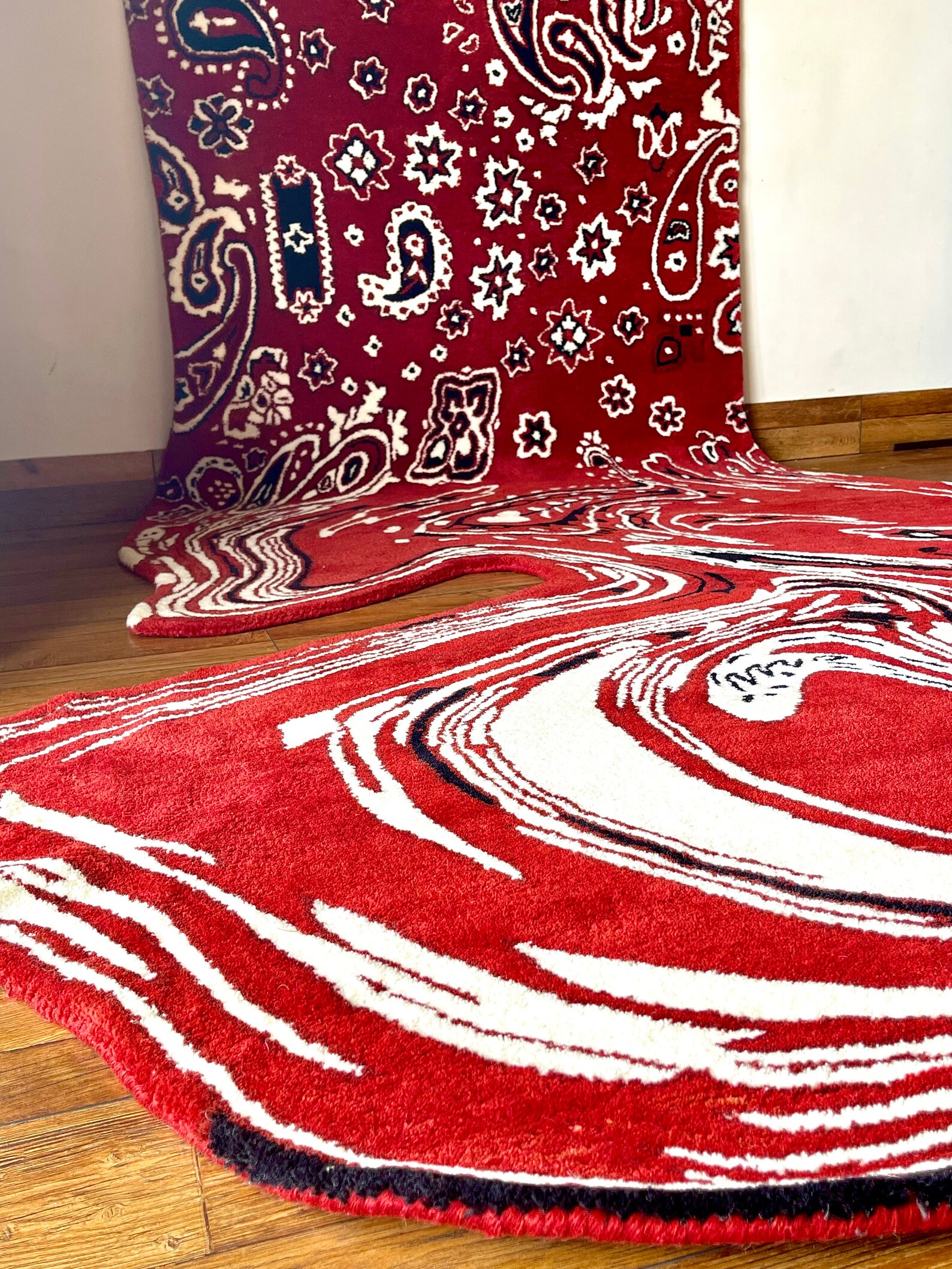 RED PERSIAN MELTING Rug / Wall Hanging / Home Decor / Hand - Etsy