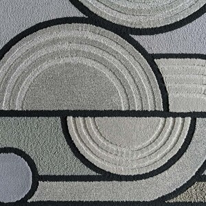 NEW 2023 GREY Atomic Rug / Shades of Grey / Handmade Item / Premium ...