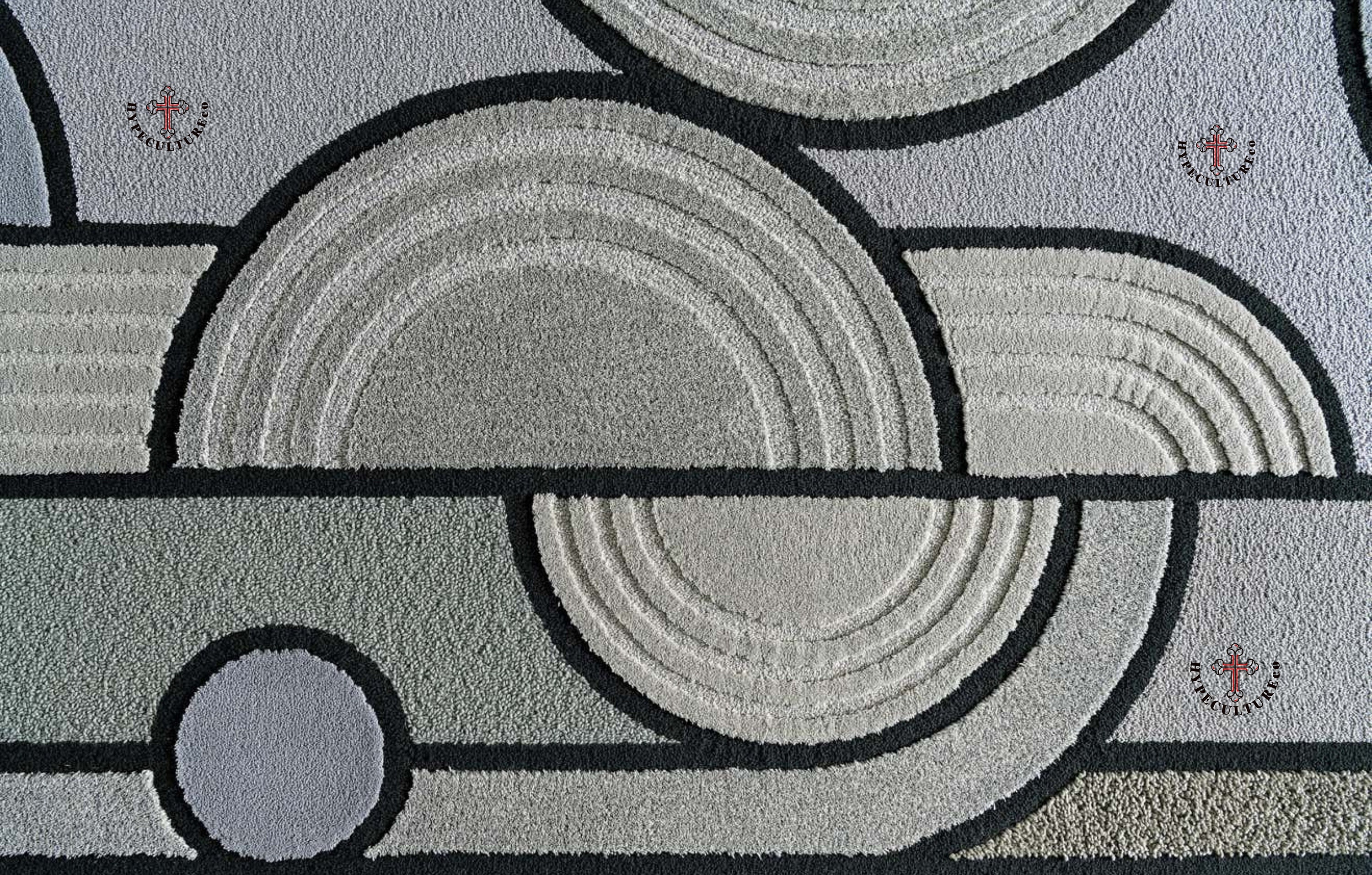 NEW 2023 GREY Atomic Rug / Shades of Grey / Handmade Item / - Etsy