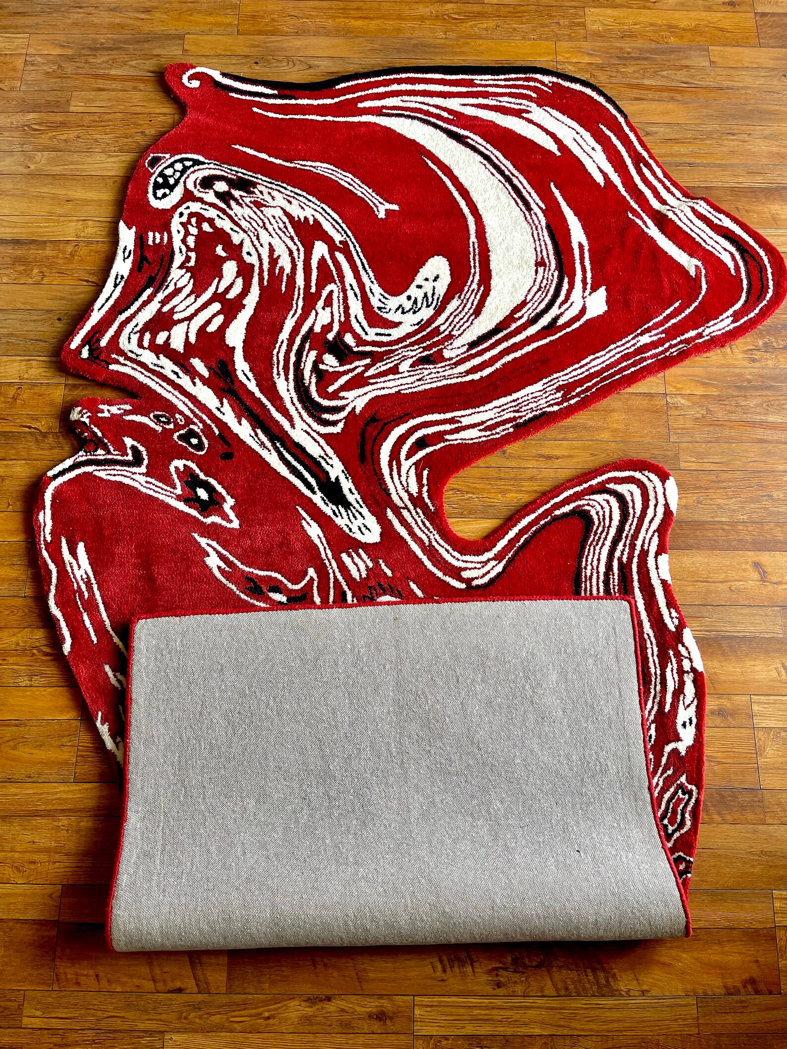 RED PERSIAN MELTING Rug / Wall Hanging / Home Decor / Hand - Etsy