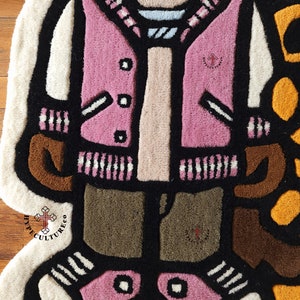 PINK RAPPER RUG / Hypebeast Rug / Handtufted in Pure Wool /music Studio ...