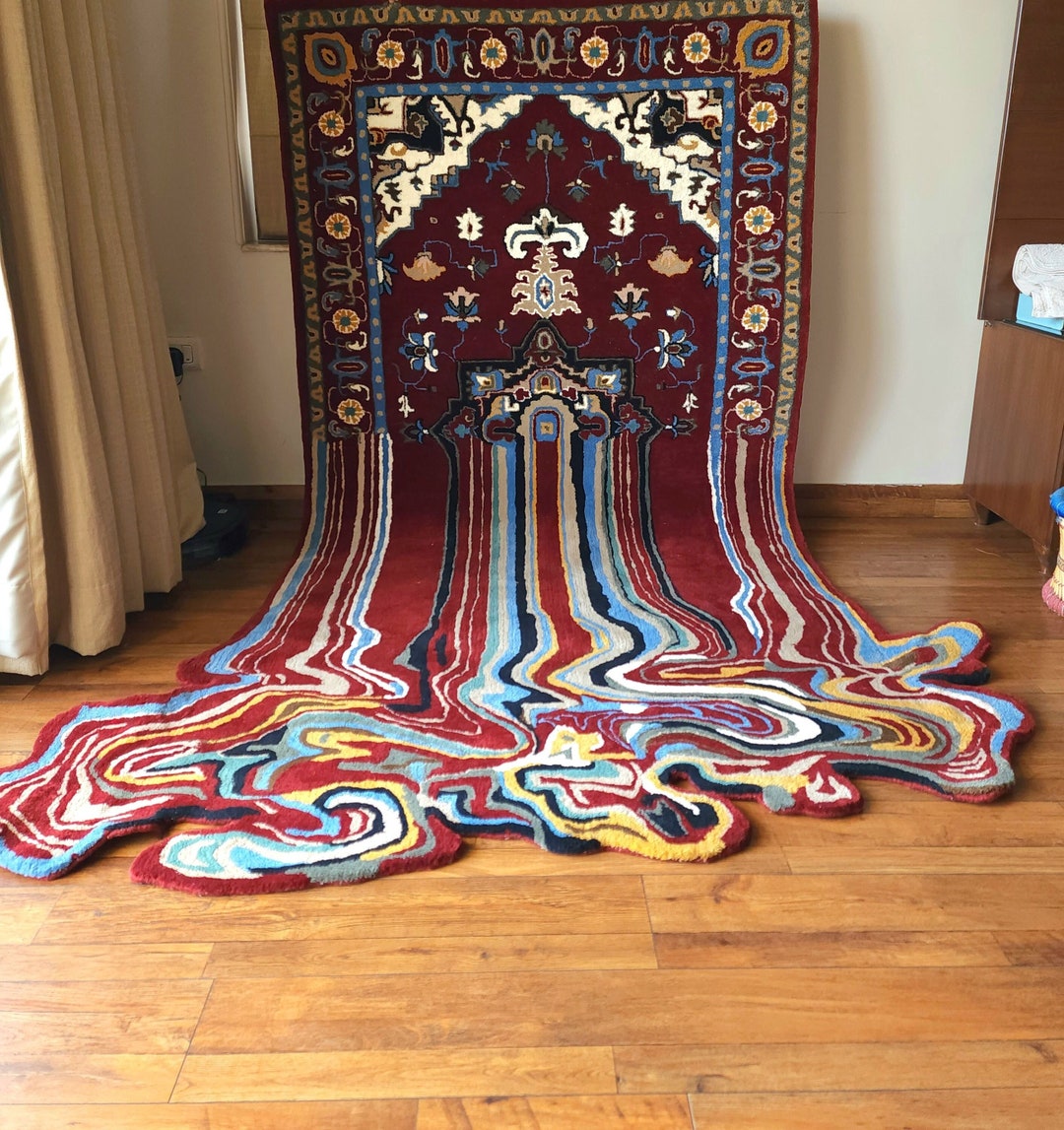 Jumbo XXL MELTING RUG / Home Decor / Hand Tufted / Handmade / Gift for ...