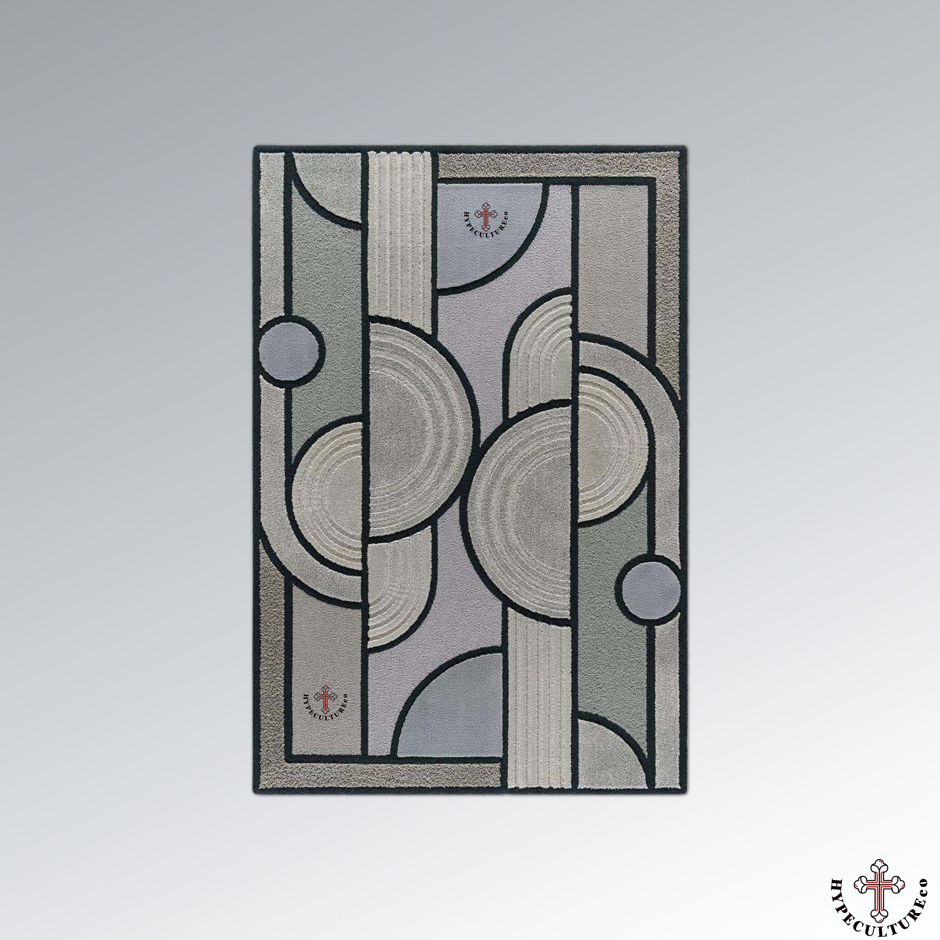 NEW 2023 GREY Atomic Rug / Shades of Grey / Handmade Item / - Etsy