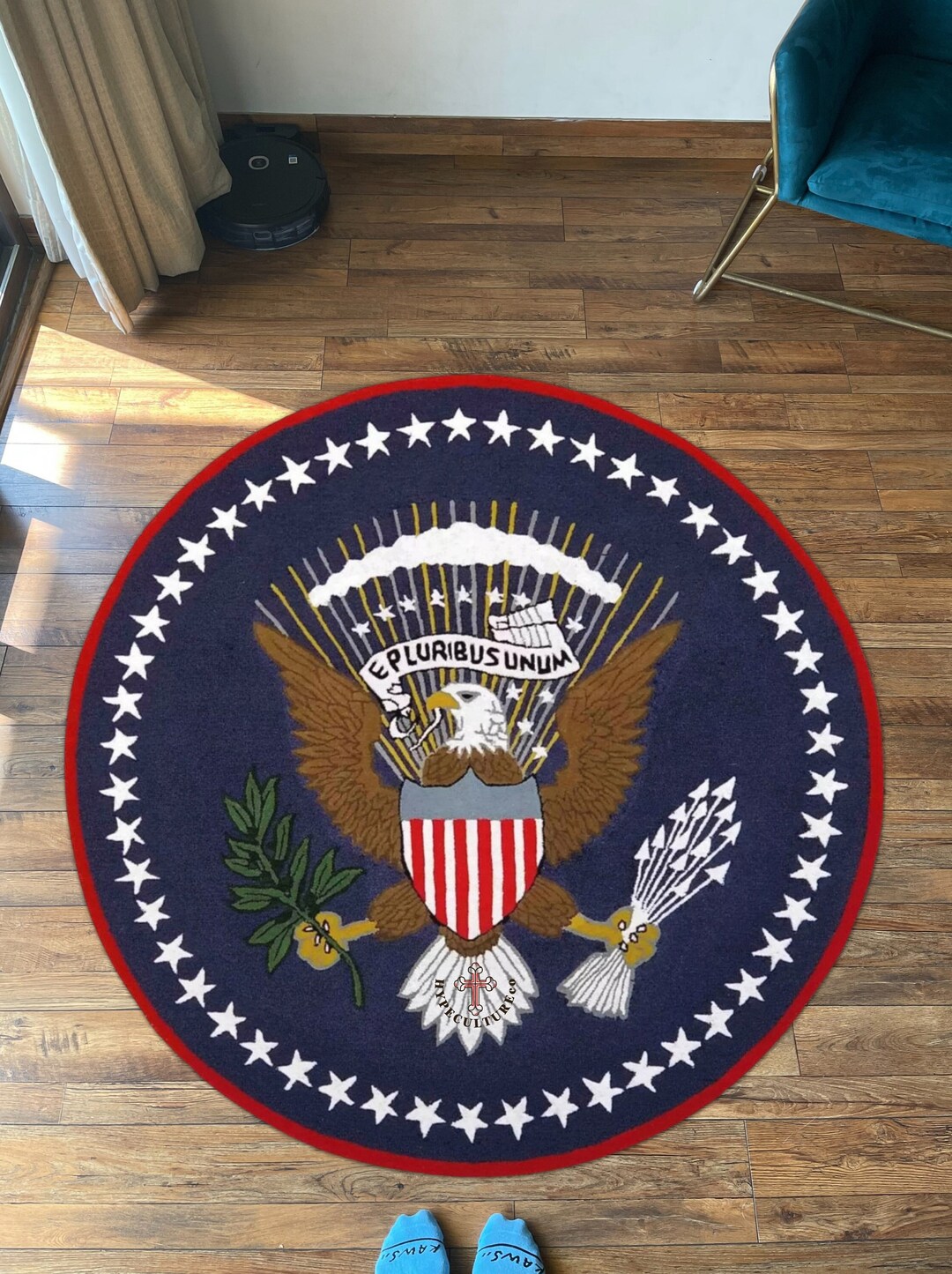 CUSTOM US FLAG Rug / Hand-tufted / Homemade / Home-decor/ Christmas Day ...