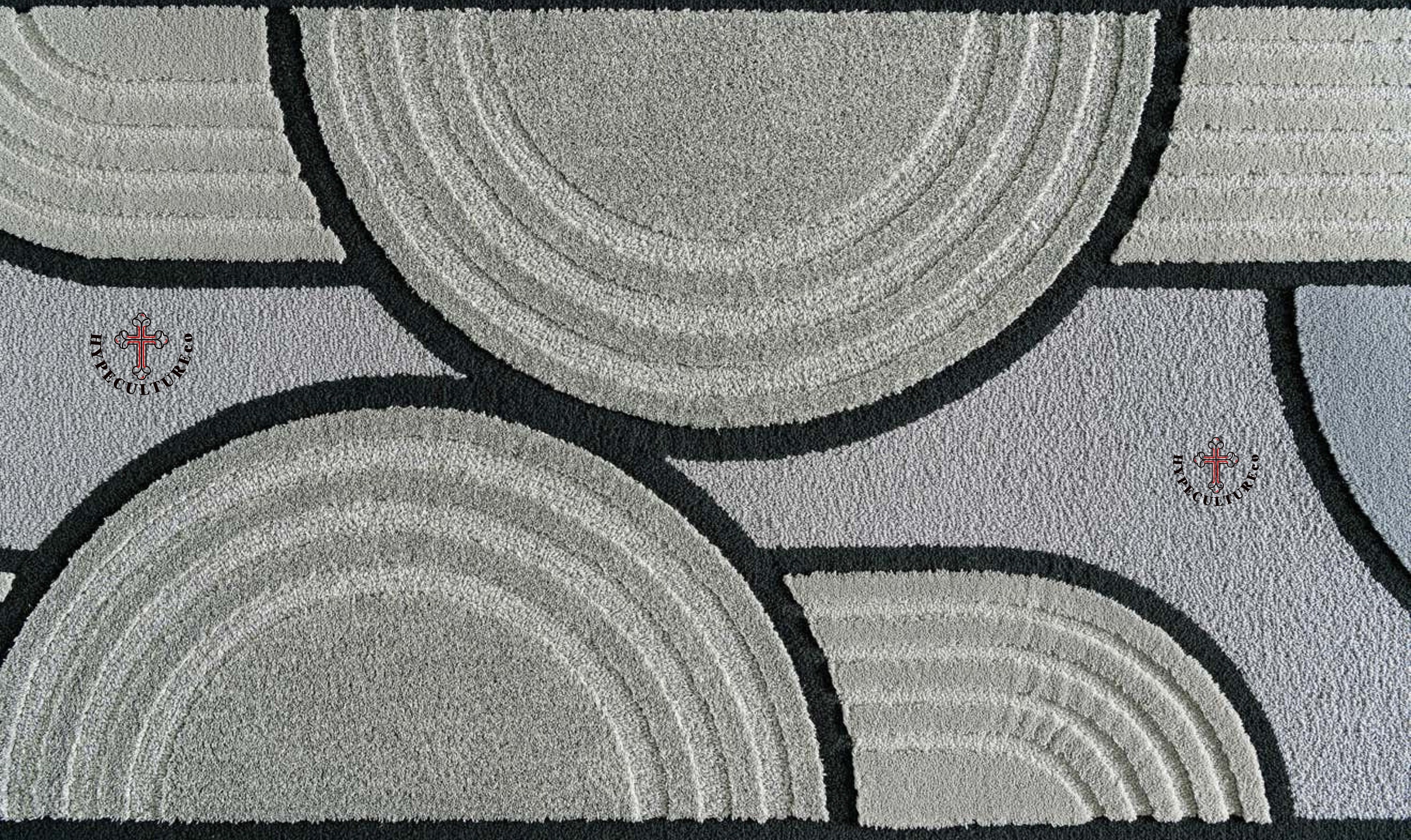 NEW 2023 GREY Atomic Rug / Shades of Grey / Handmade Item / - Etsy