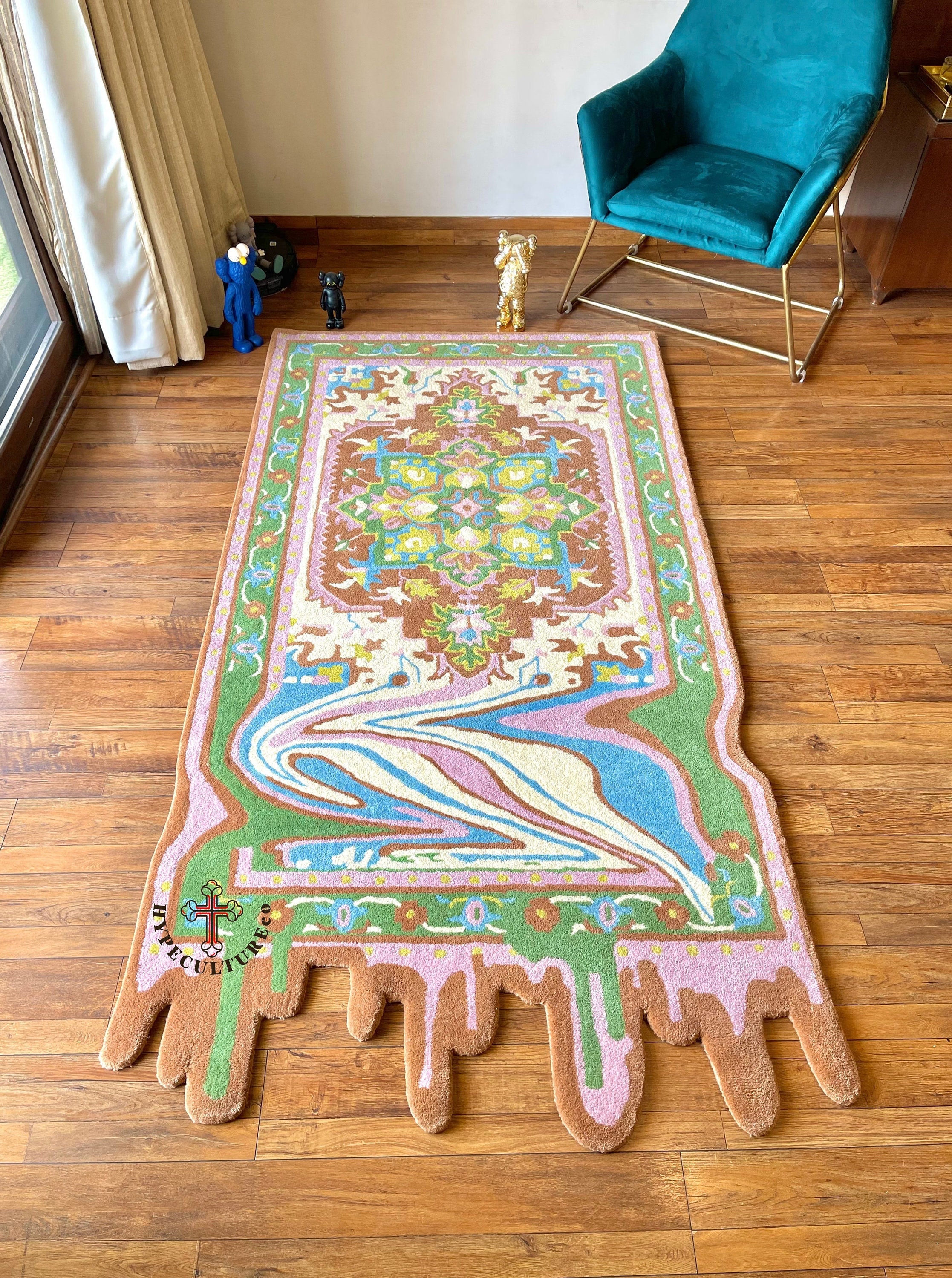PERSIAN MELTING RUG / Home Decor / Hand Tufted / Handmade / - Etsy Canada