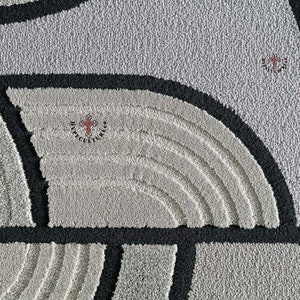 NEW 2023 GREY Atomic Rug / Shades of Grey / Handmade Item / Premium ...