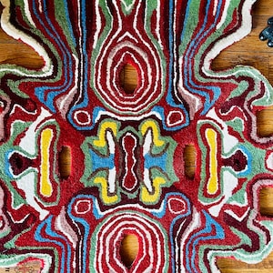 RUNNER PERSIAN MELTING Rug /handtufted / Christmasday Gift/ 3D Melting ...