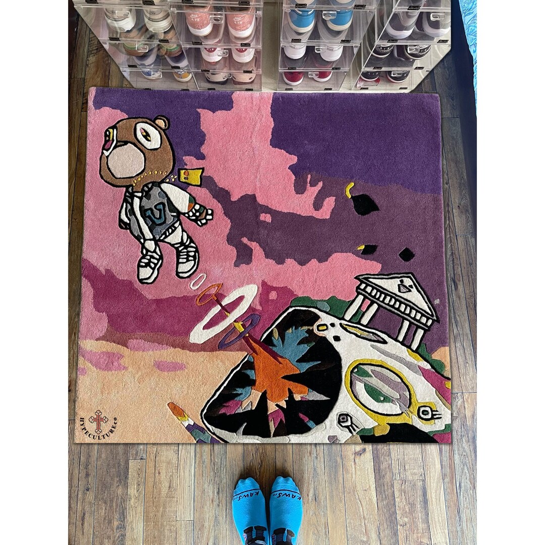 GRADUATION ART RUG / Hypebeast Rug/ 1 of 1 / Music Album Rug / Wall ...