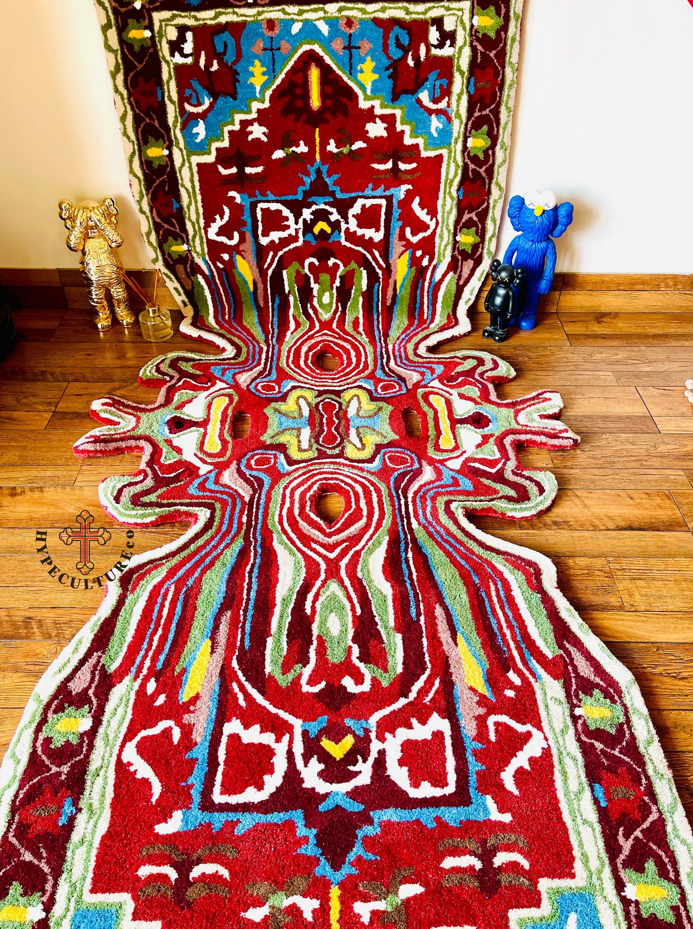 RUNNER PERSIAN MELTING Rug /handtufted / Christmasday Gift/ 3D - Etsy