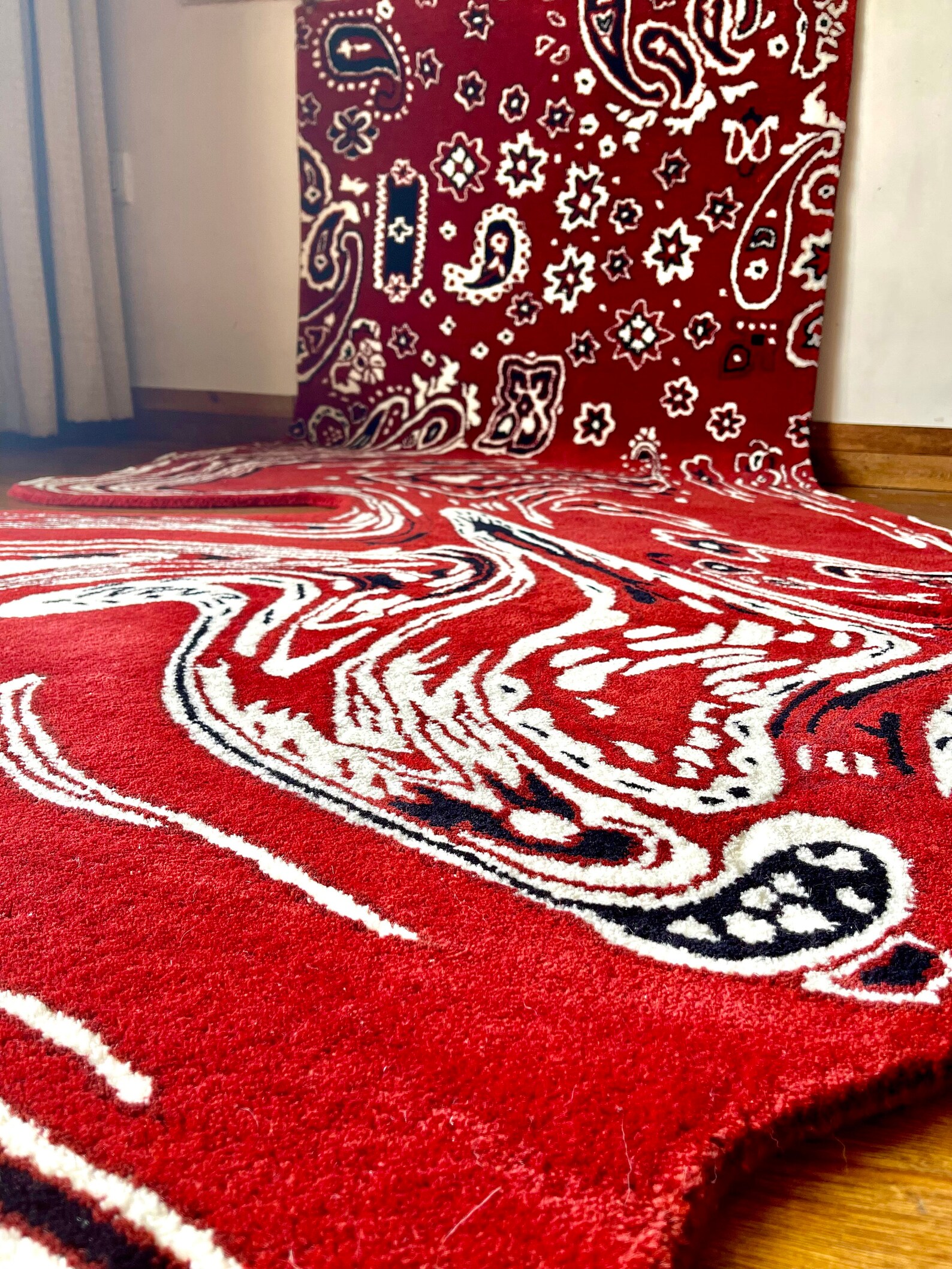 RED PERSIAN MELTING Rug / Wall Hanging / Home Decor / Hand - Etsy