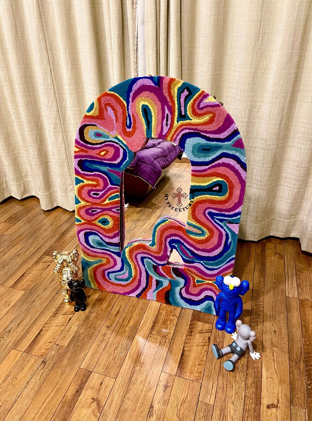 MULTICOLOUR MIRROR RUG / 12 Vibrant Colours / Homedecore Mirror / Gift ...