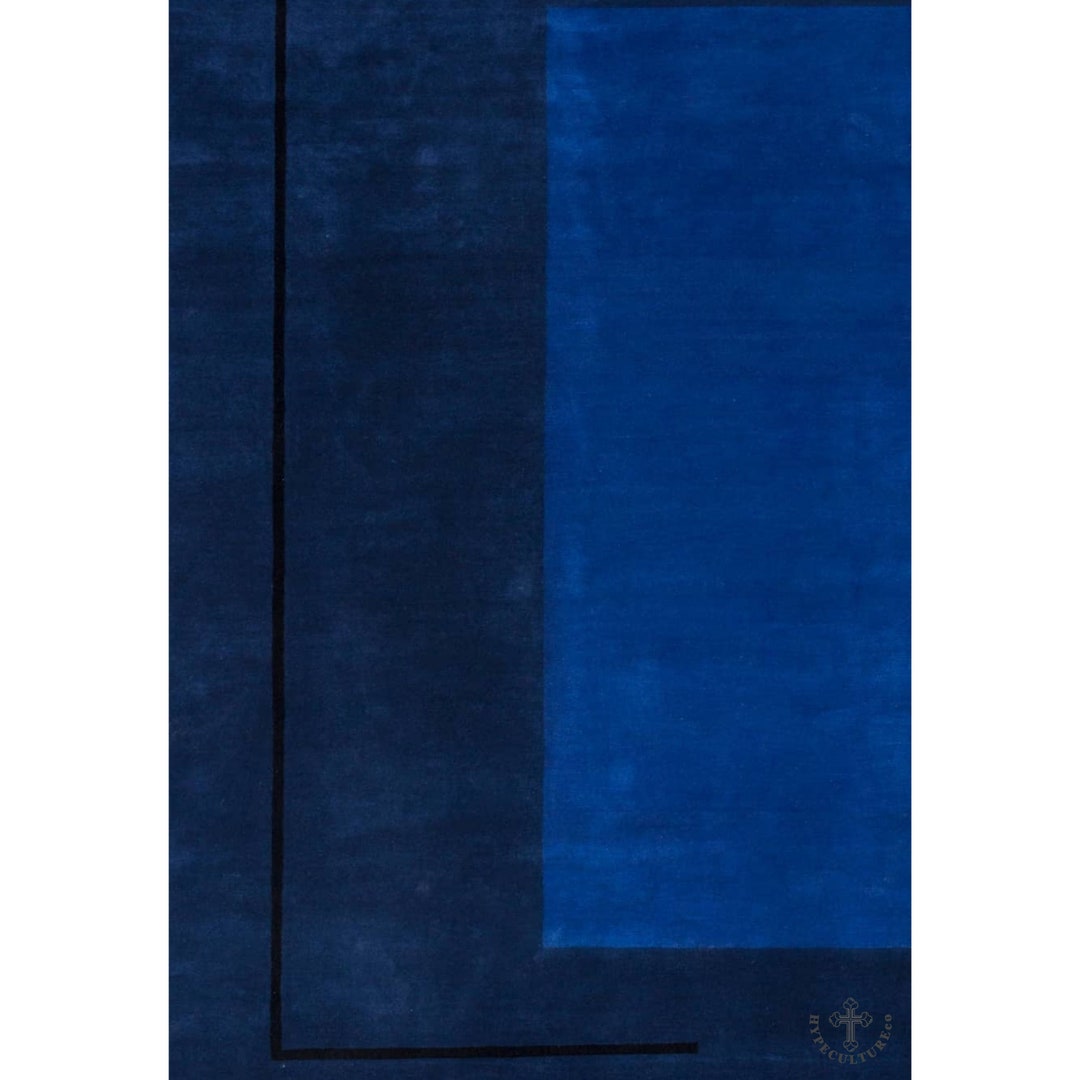 AESTHETIC BLUE Rug /rug Art/ Elegant Blue Carpet /area RUG/ Xxl Carpet ...