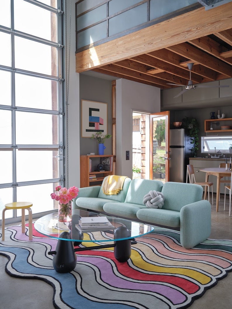 COLOURFULL RAINBOW RUG / 11 Colours / Handtufted Rug/premium Carpet ...