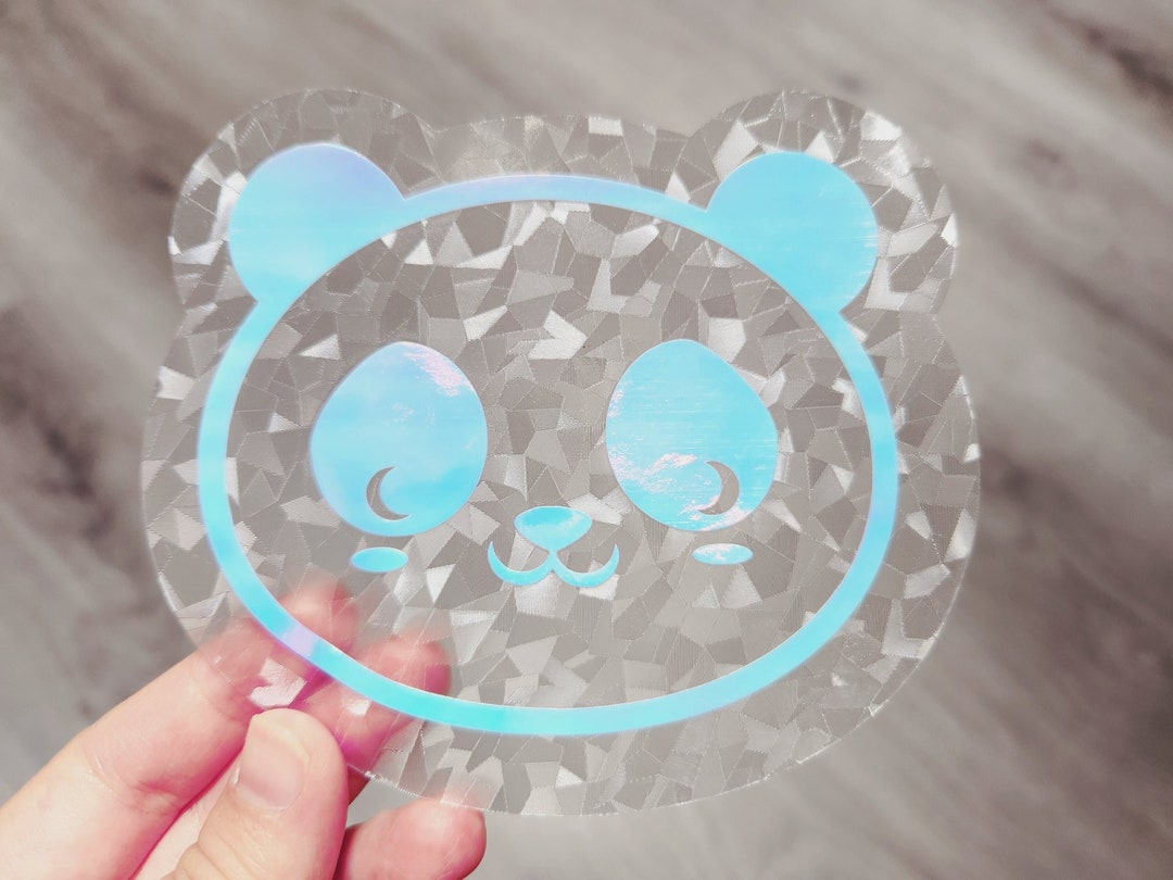 Panda Window Suncatcher Window Decal Sticker Panda Gift Rainbow Frosted ...