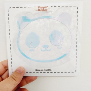 Panda Window Suncatcher Window Decal Sticker Panda Gift Rainbow Frosted ...