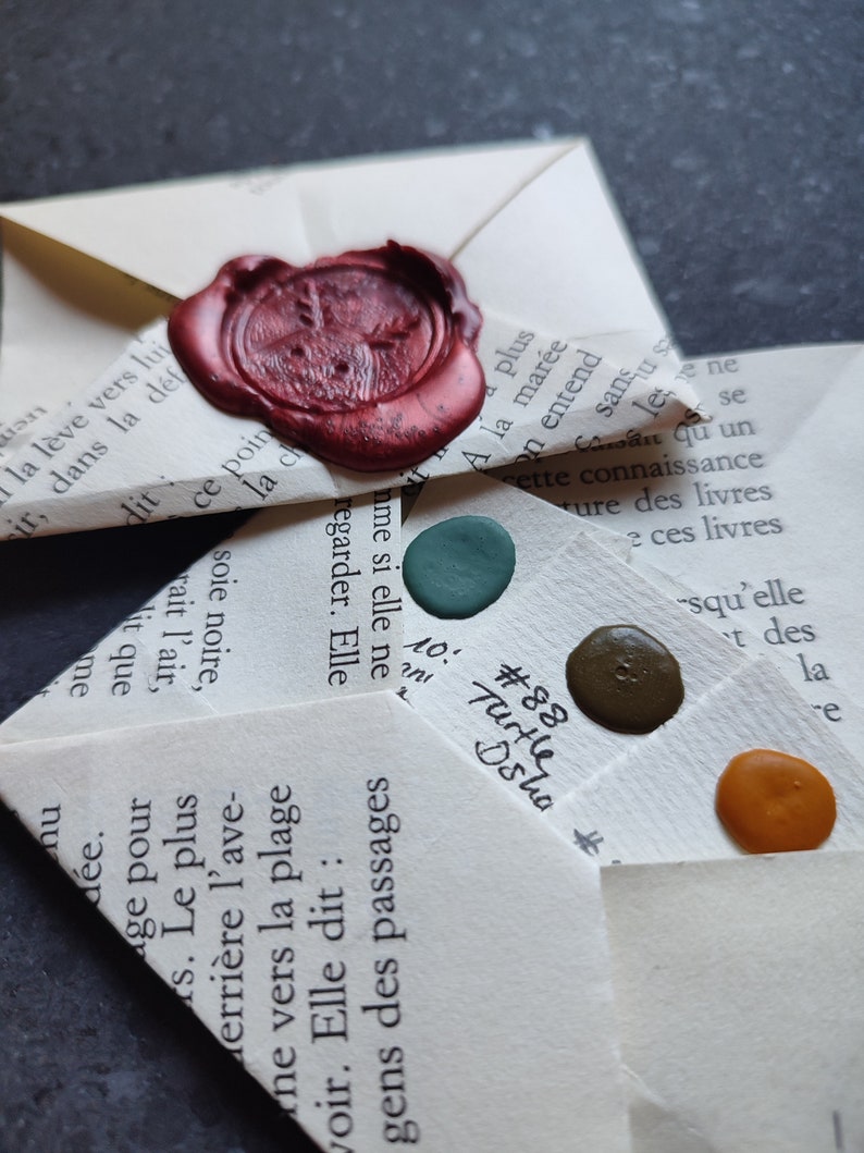 Handmade Watercolour Dot Card Letter Colour Samples in an - Etsy