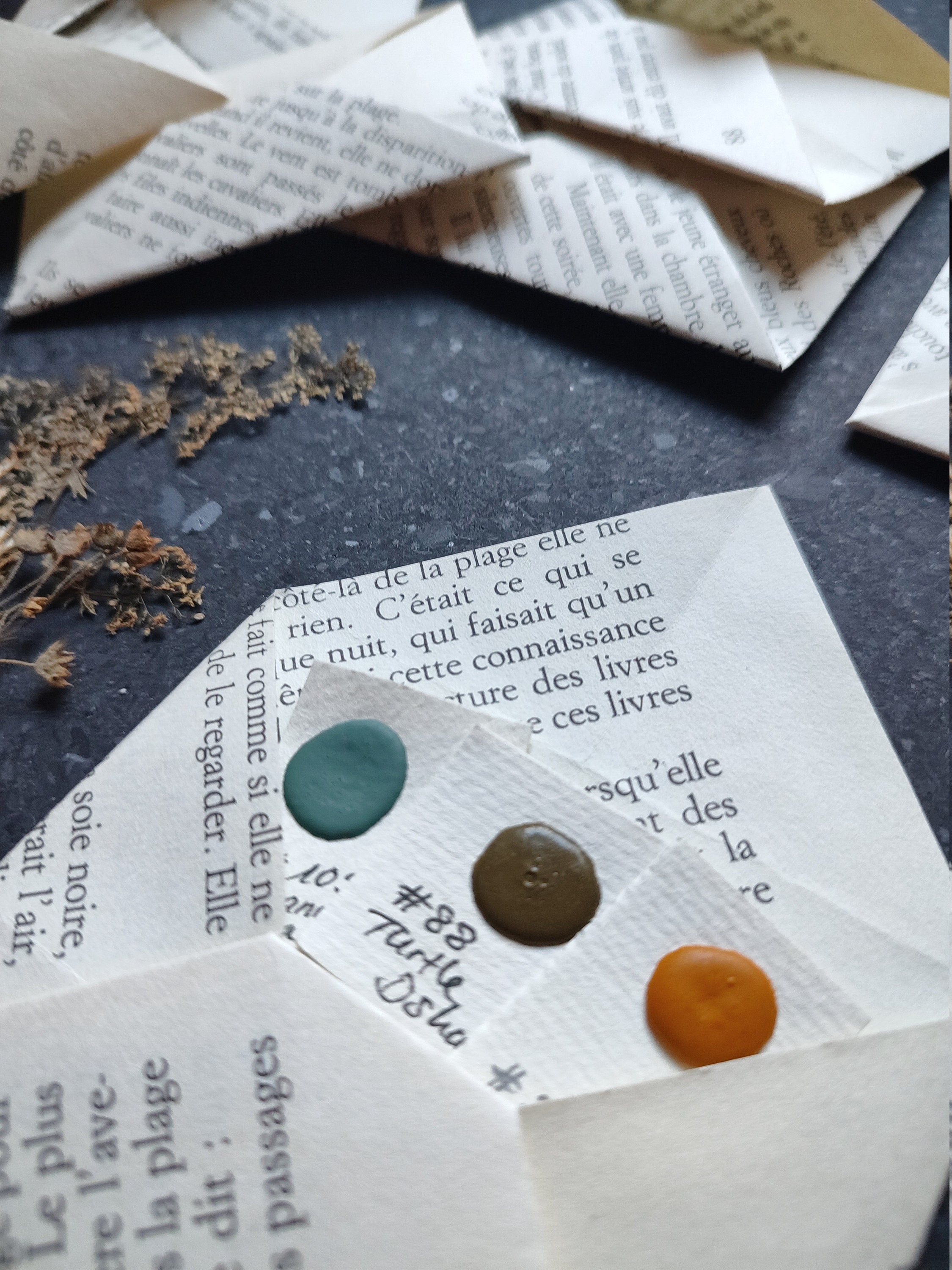 Handmade Watercolour - Dot Card Letter - Colour Samples in an Envelope ...