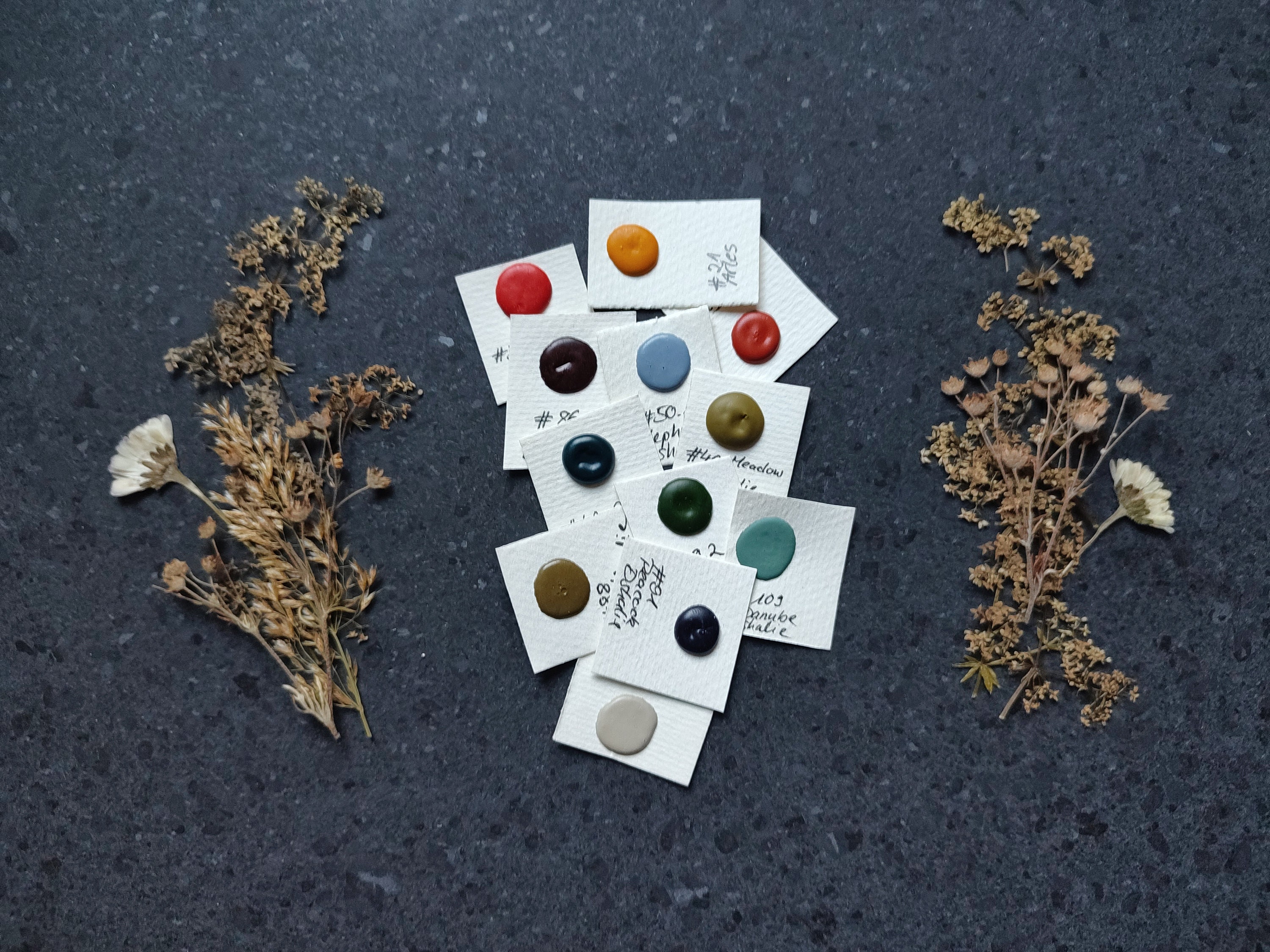 Handmade Watercolour - Dot Card Letter - Colour Samples in an Envelope ...