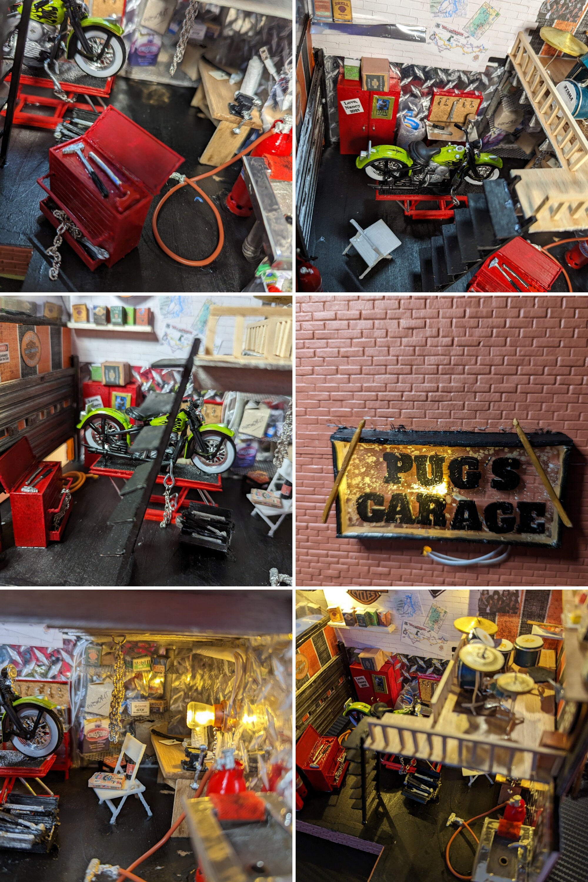 Garage/motorcycle Themed Miniature - Etsy