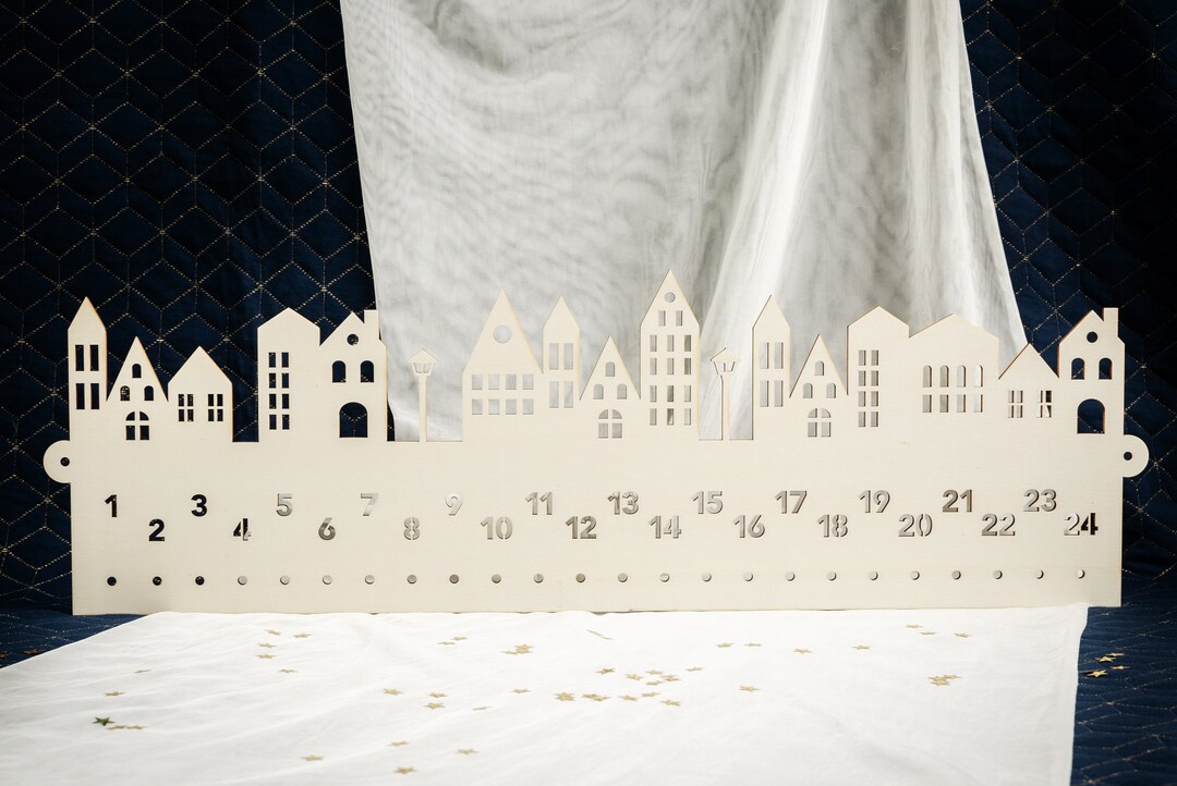 Customizable Advent Calendar houses - Etsy