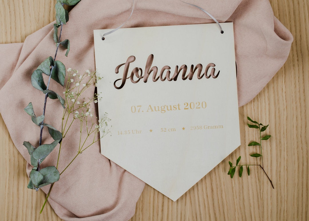 Personalized Wooden Sign for Birth / Personalized Gift for Birth ...