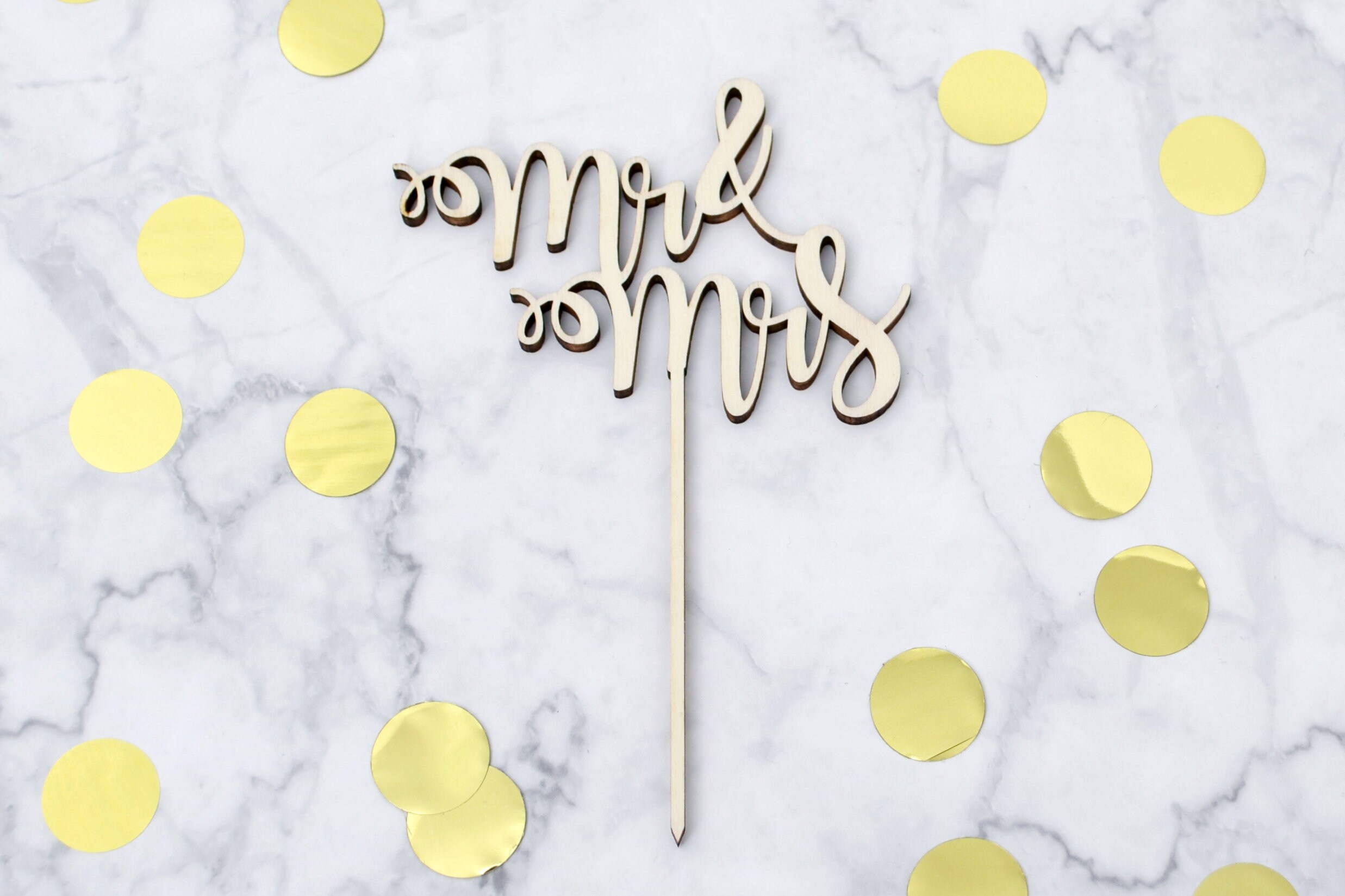 Cake Topper / Cake Pike for the Wedding / Wedding Cake Lettering mr Mrs ...