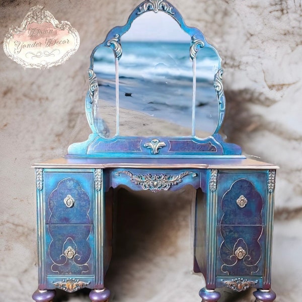 Hand Painted Vanity - Etsy