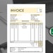 Editable Invoice Template: Modern Business Form (microsoft Excel) - Etsy