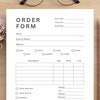 Custom Order Form Template Purchase Order Form Template Order Form ...