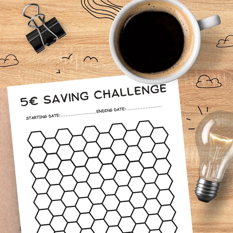 Euro Saving Challenge Templates Bundle - Printable PDF, Instant ...