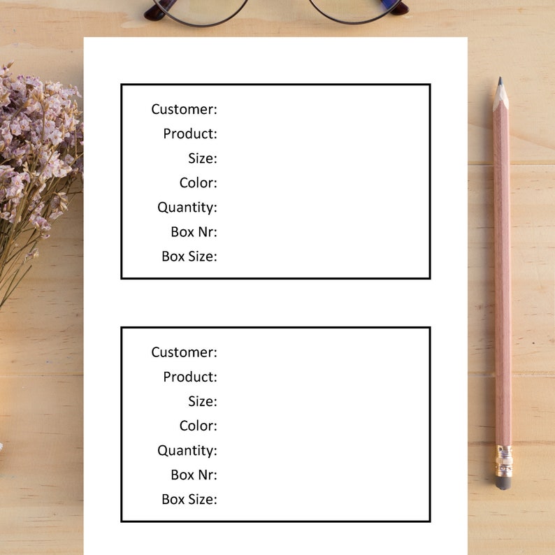 Cartoon Box Shipping Label Template: Editable Excel, Google Sheets ...