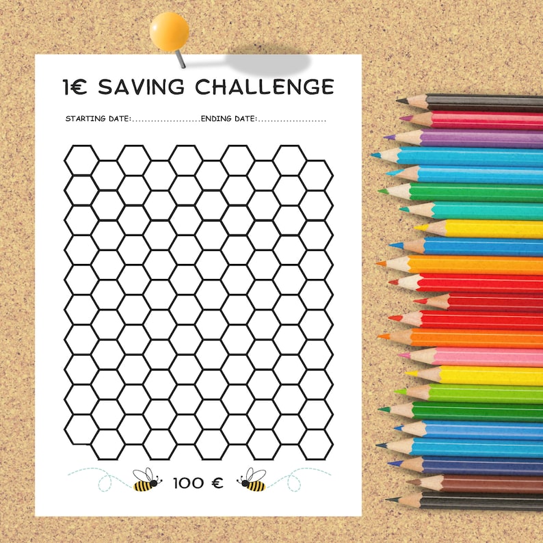 Euro Saving Challenge Templates Bundle - Printable PDF, Instant ...