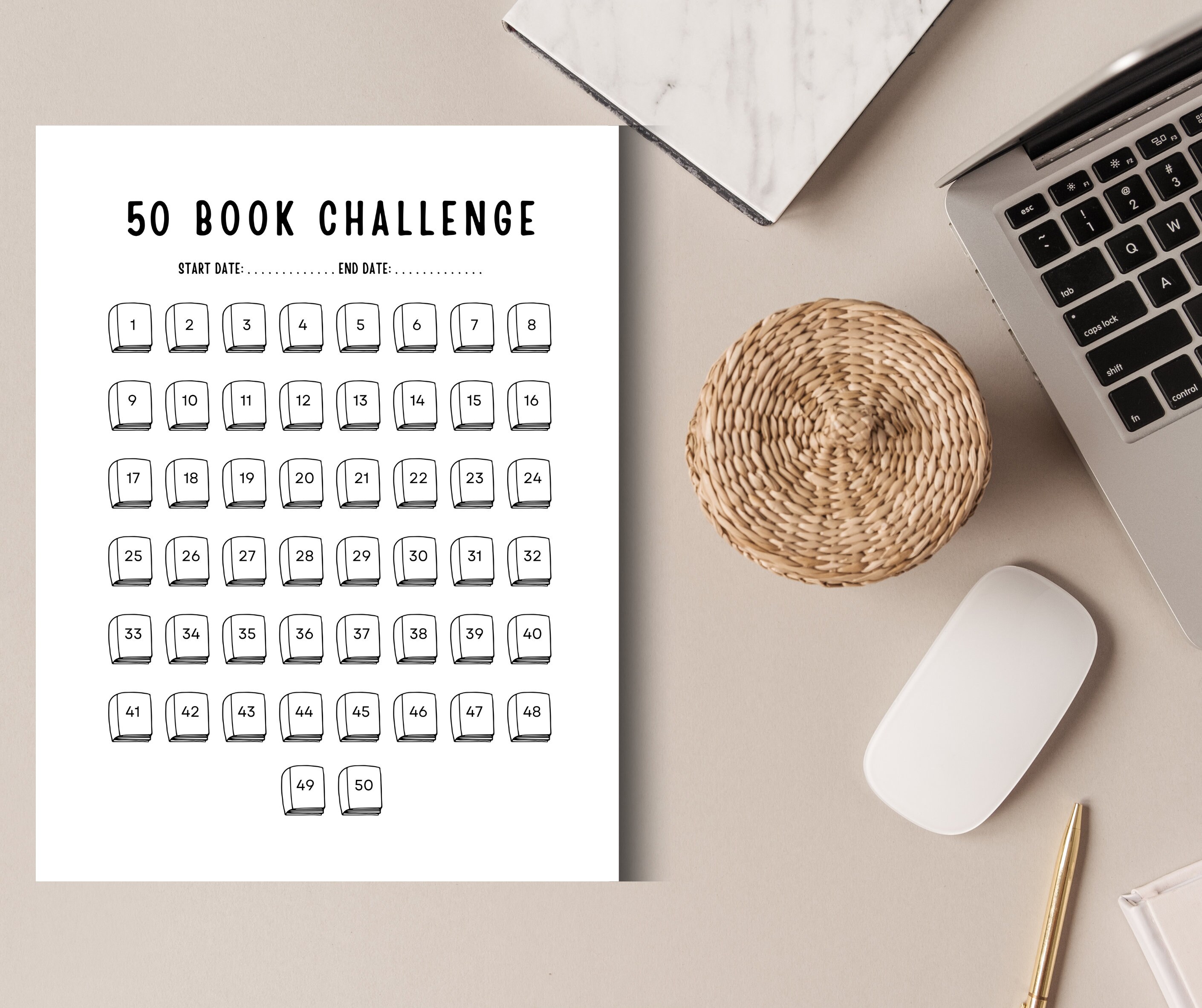 Reading Journal Printable Book Reading Planner Reading Challenge Book ...