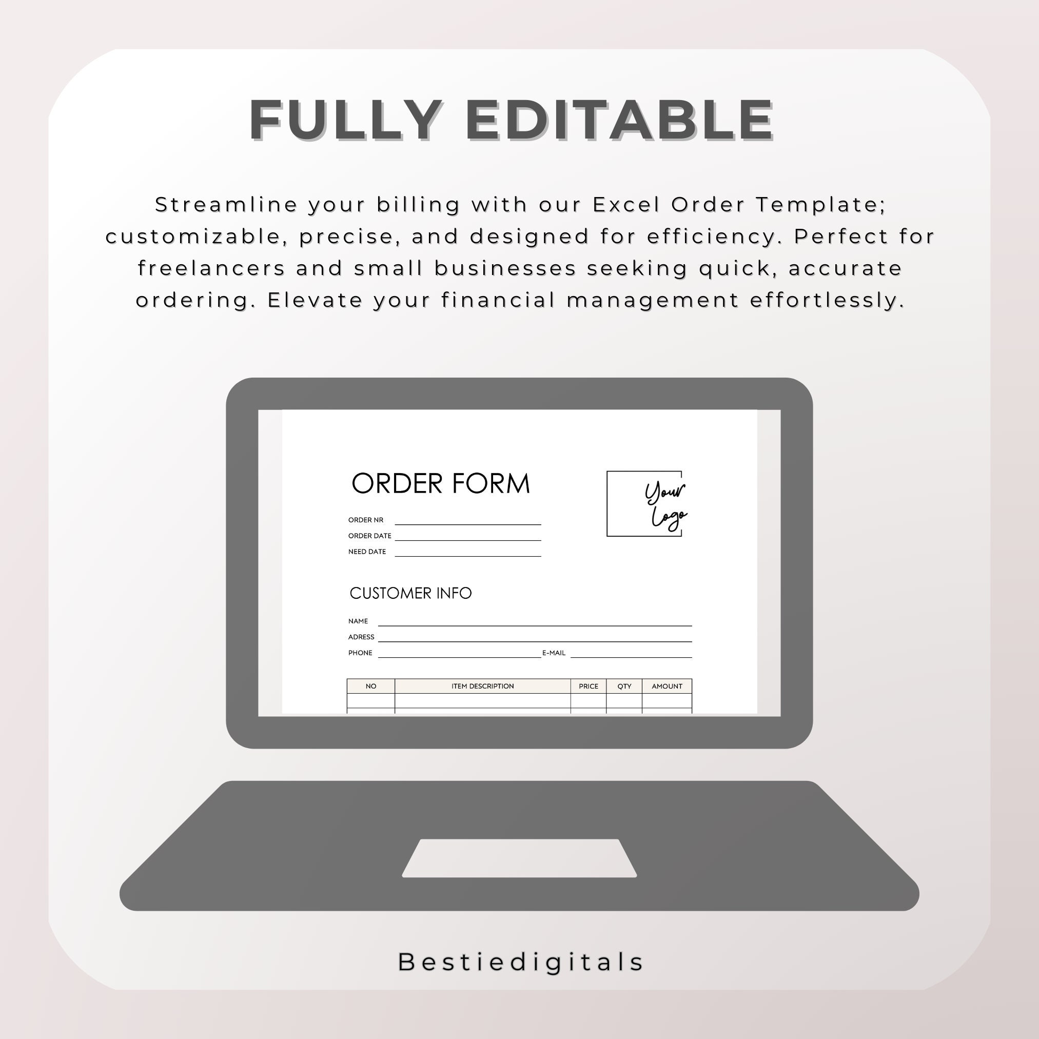Order Form Template | Modern and Professional Order Form | Microsoft ...