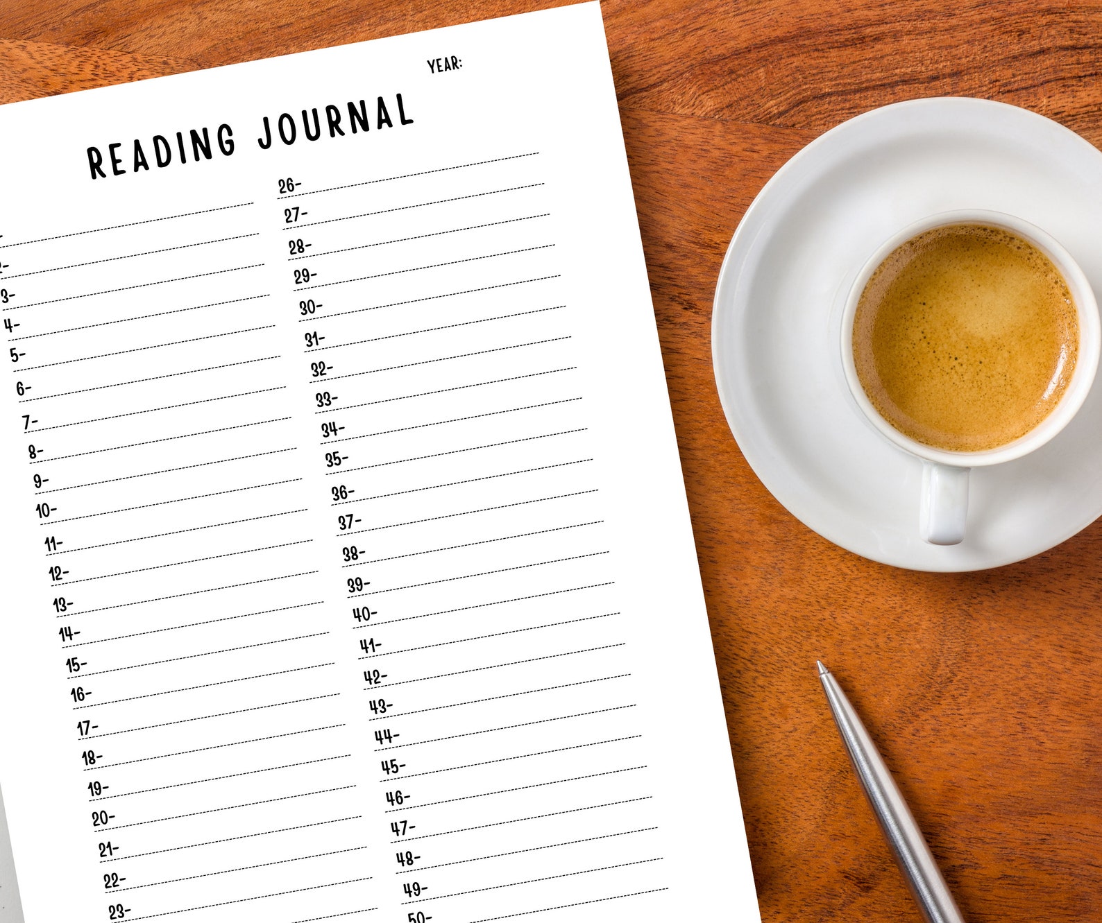 Printable Reading Challenge PDF Digital Download Reading Tracker Book ...