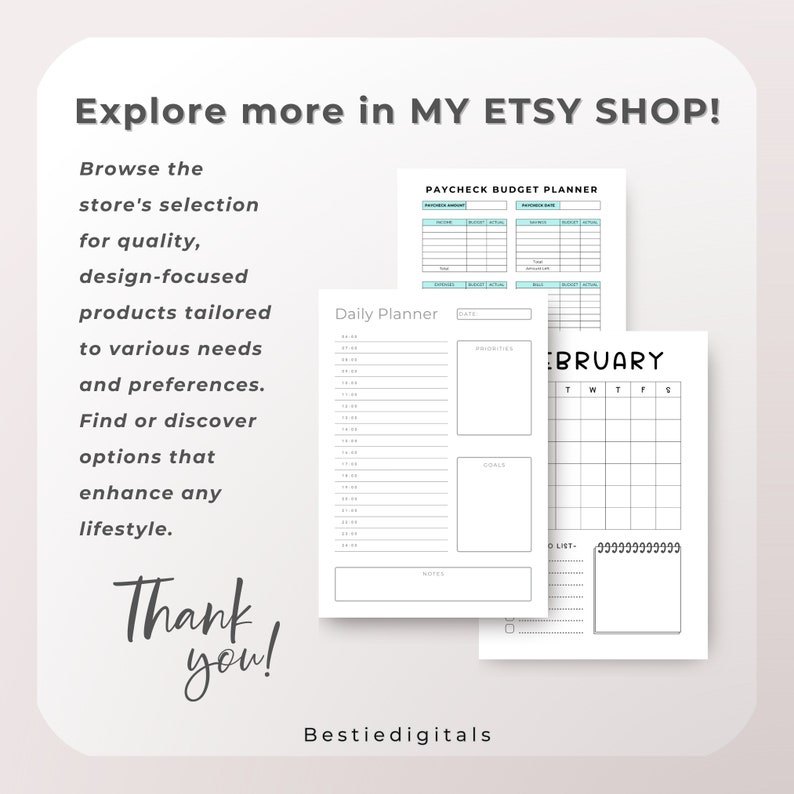 Weekly Planner PDF 4 Unique Layouts in Letter A4 Sizes Printable ...