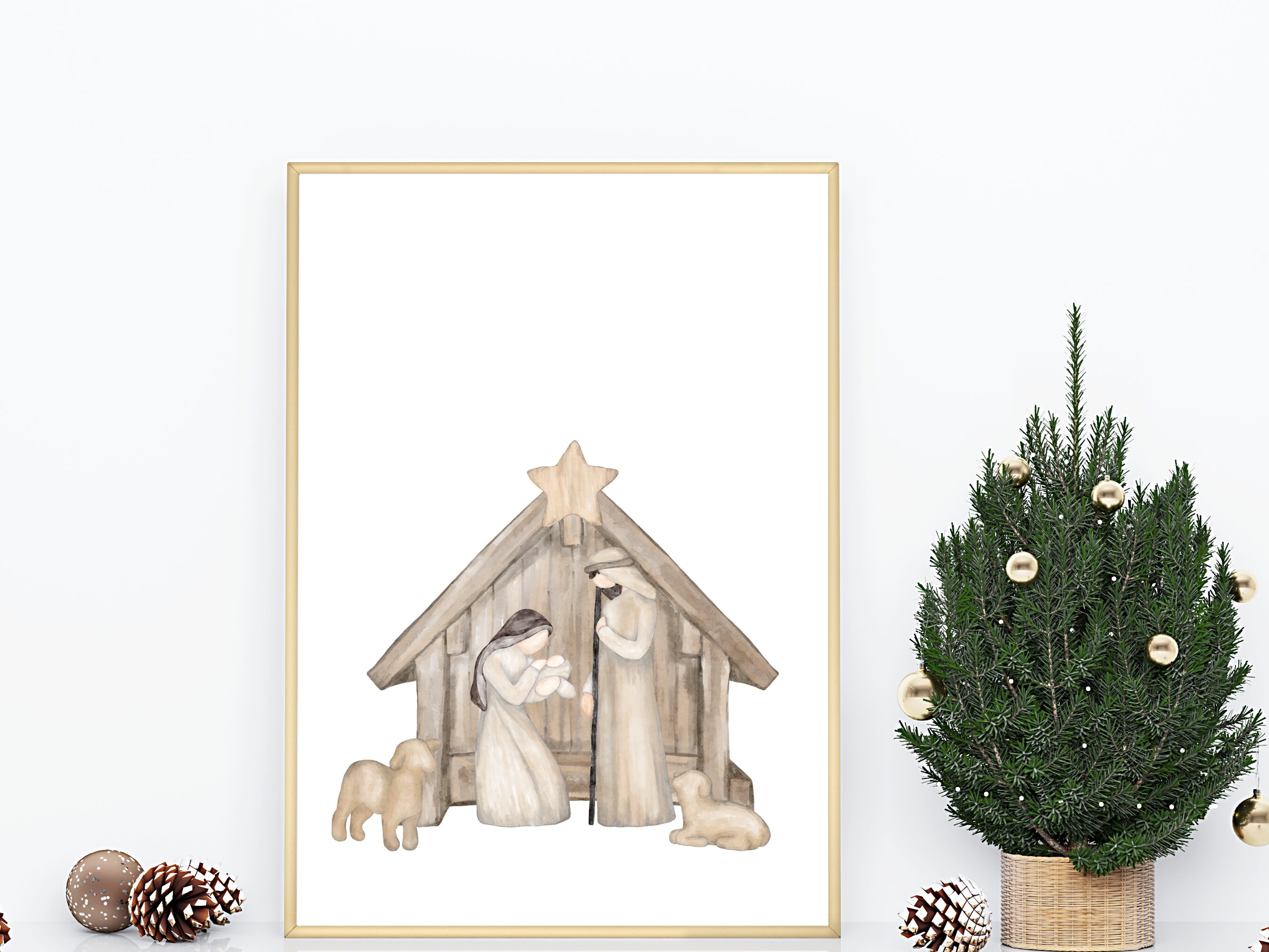 Gari Melchers Prints Nativity Clipart