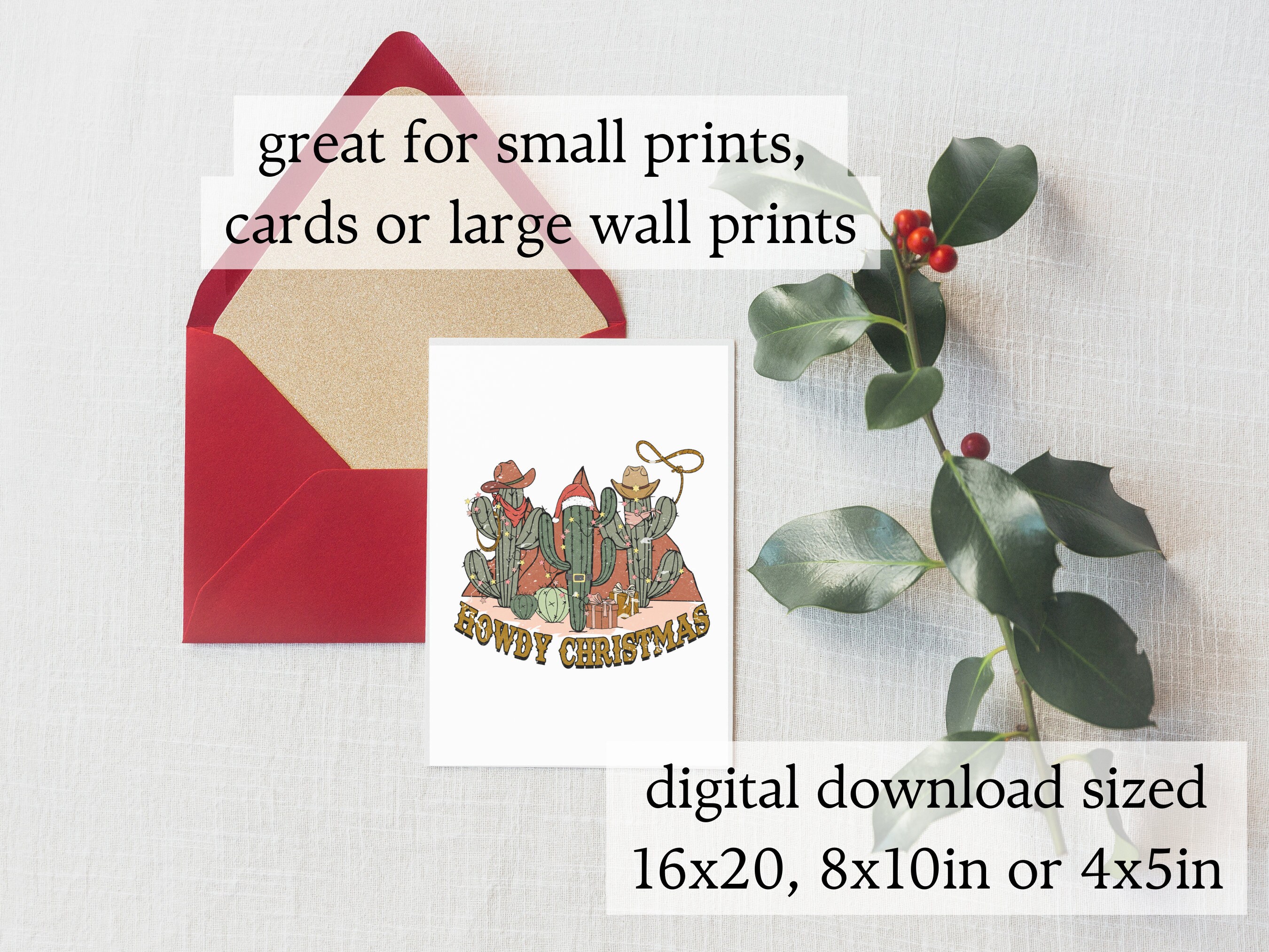 Vintage Howdy Christmas, Cowboy Christmas, Western Christmas Art ...