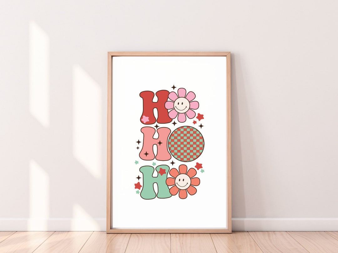Retro Christmas Printable Christmas Gallery Wall 70's Christmas Wall ...