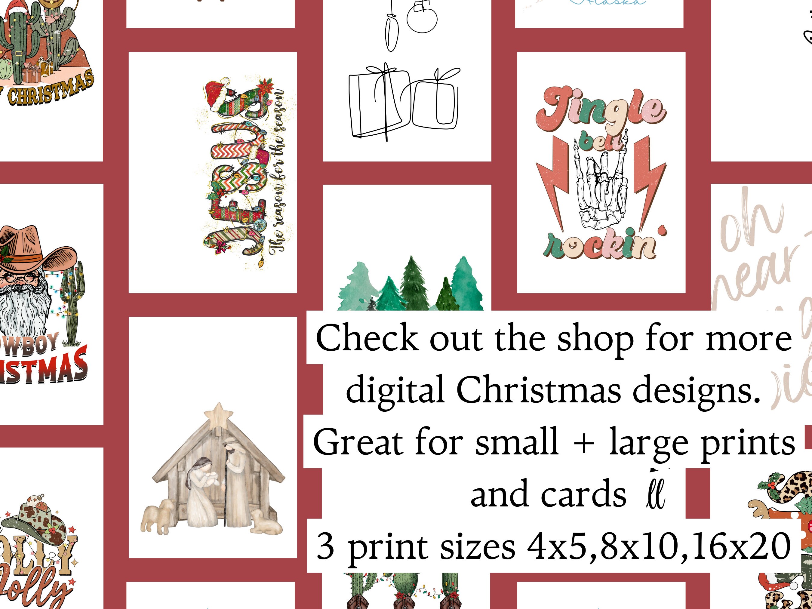 Jingle Bell Rockin Art Jingle Bell Printable Christmas - Etsy