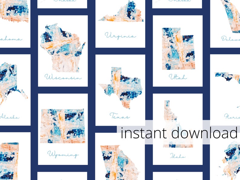 Oklahoma Printable Digital Download Art Print OK State Print Oklahoma ...