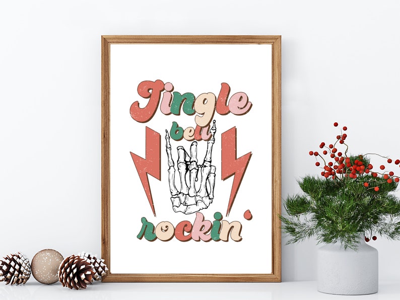 Jingle Bell Rockin Art Jingle Bell Printable Christmas - Etsy