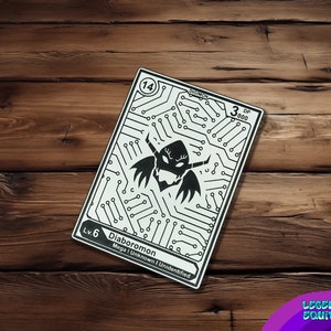 Digimon TCG Diaboromon Acrylic Token - Standard Card Sleeve Sized - Etsy