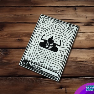 Digimon TCG Sukamon Acrylic Token - Standard Card Sleeve Sized - Etsy