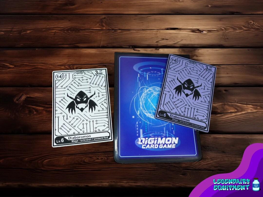 Digimon TCG Diaboromon Acrylic Token - Small Sized Card - Etsy